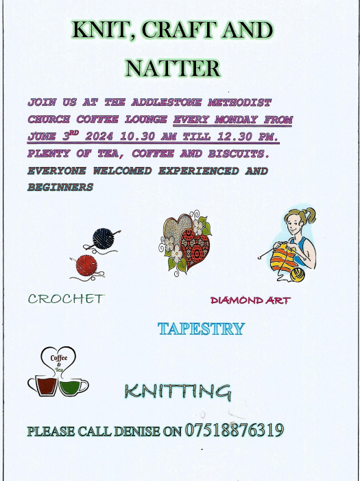 Addlestone Methodist Church | Knit, Craft and Natter