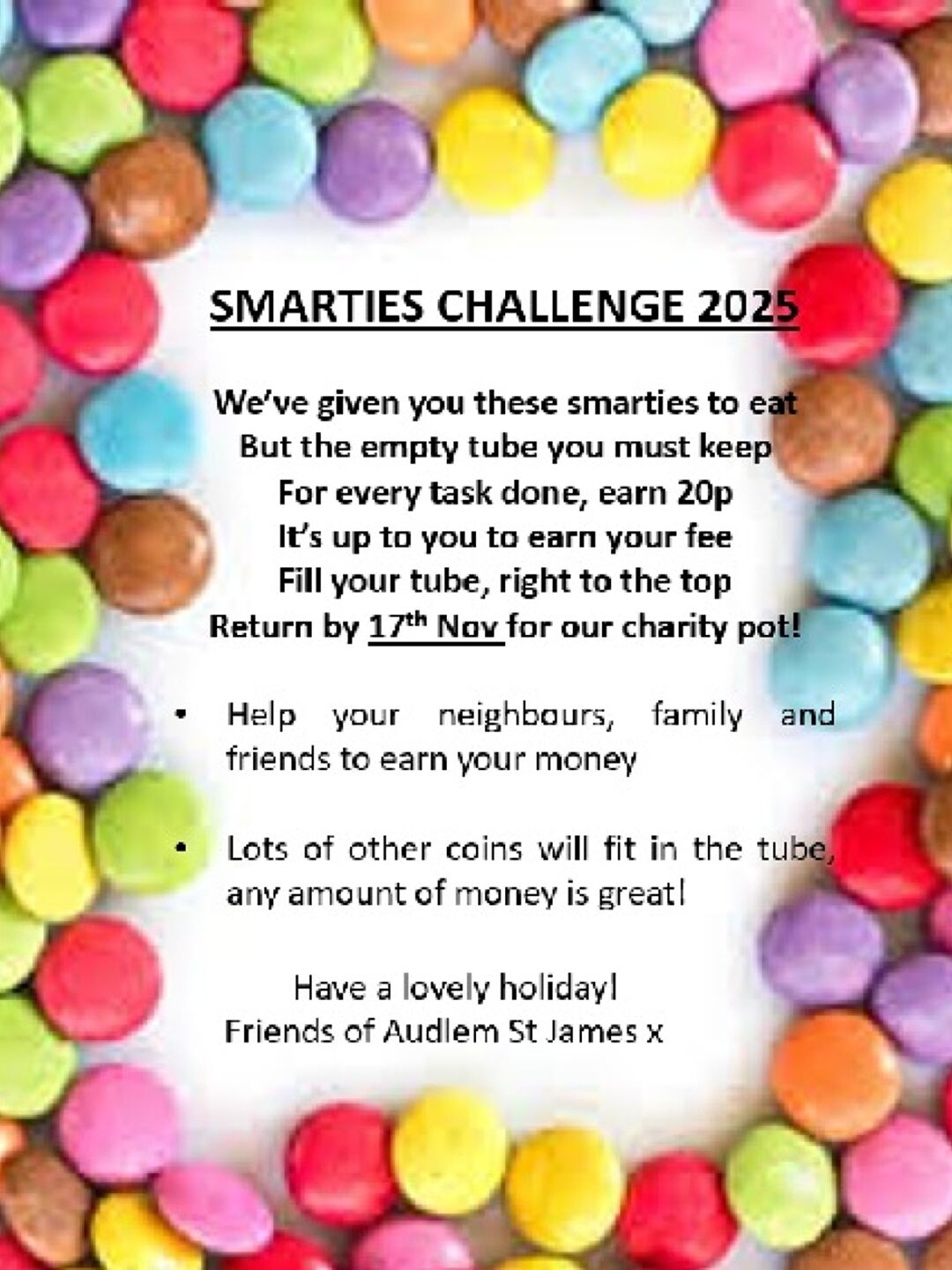 AudlemOnline | Smarties Challenge at School