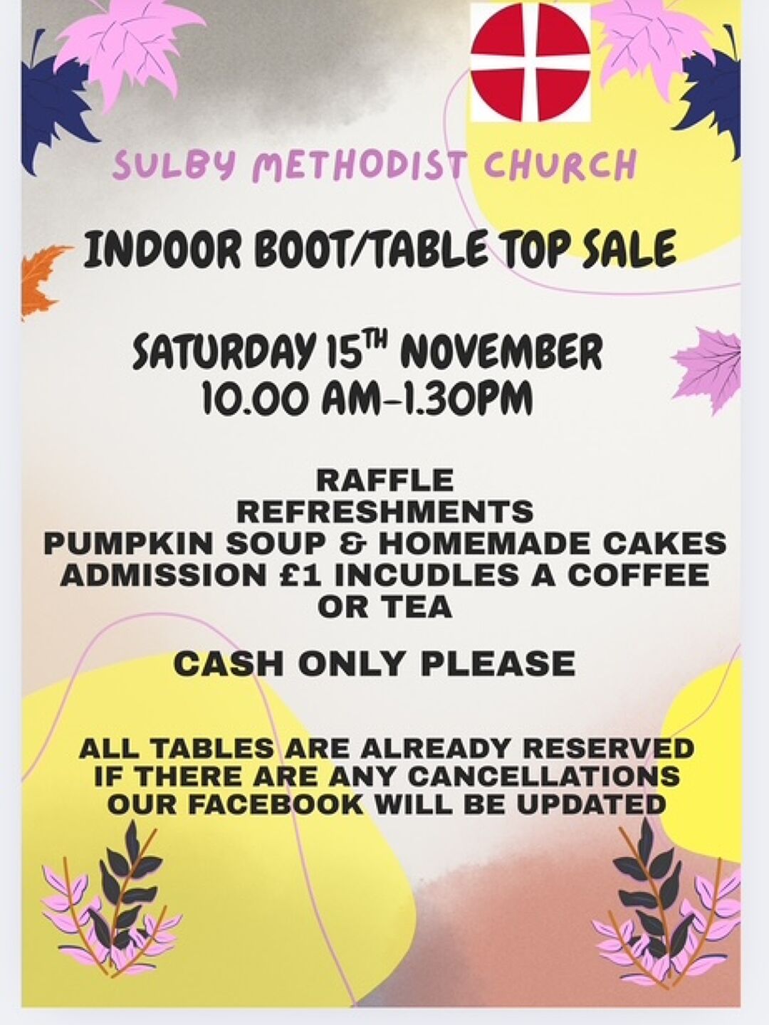 Methodist Isle of Man | Sulby Table Top Sale